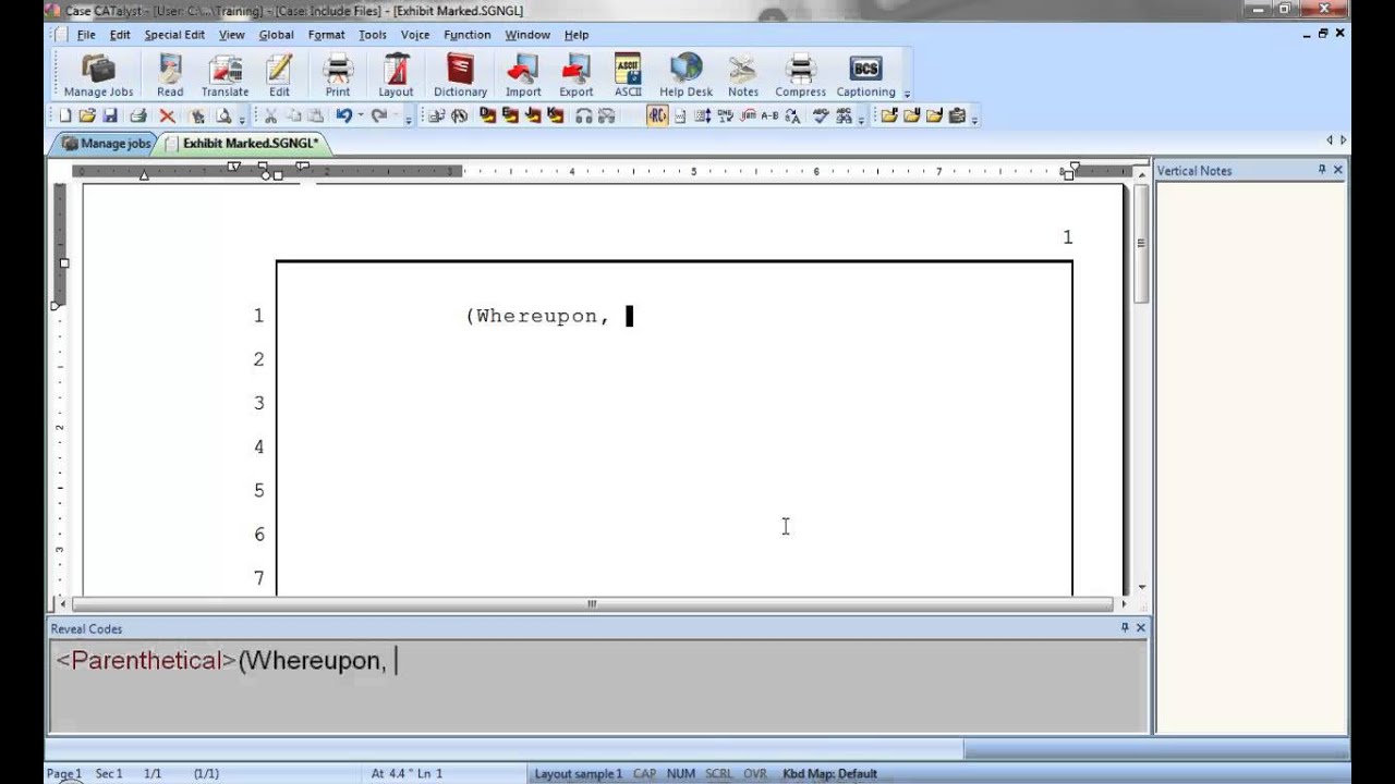 CATalyst Training:  Parentheticals