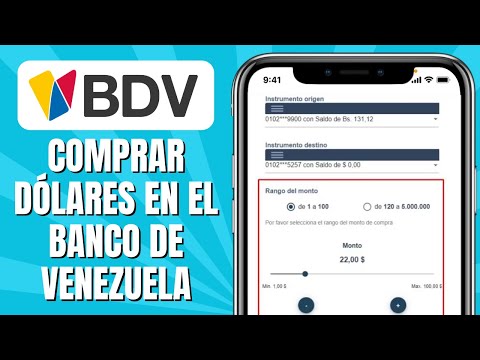 Cómo COMPRAR Dólares En El Banco De Venezuela