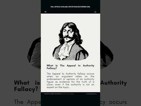 The Appeal to Authority Fallacy: Examples | Critical Thinking Basics #Short