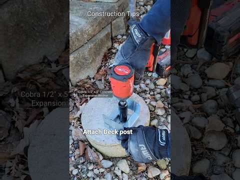 Attach Deck post to concrete