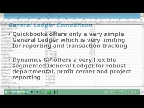 Why Move from QuickBooks to Microsoft Dynamics GP: General Ledger Comparison
