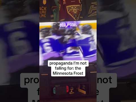 Propaganda I’m not falling for: the Minnesota Frost #GoChargeGo  #pwhl #womensHockey