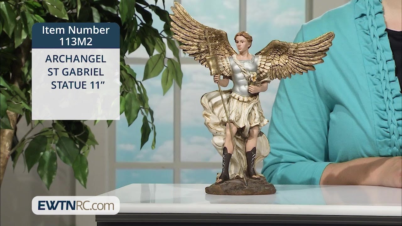 113M2_ARCHANGEL ST GABRIEL STATUE