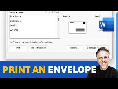 How Do You Print An Envelope in Word