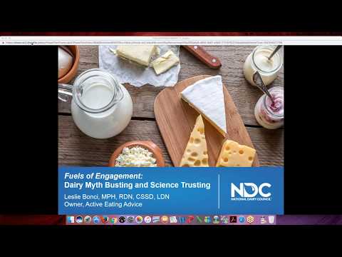 Industry Presented Webinar: Fuels of Engagement -- Dairy Myth Busting and Science Trusting