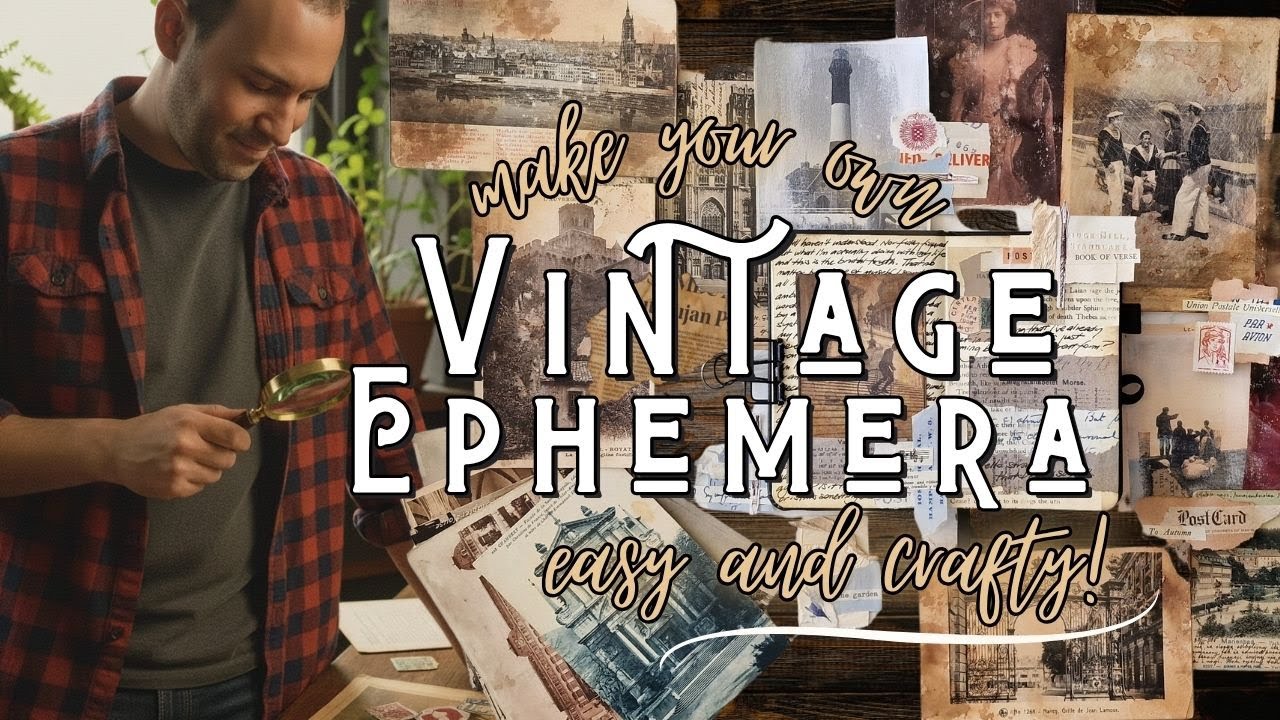DIY Vintage Ephemera: Create Paper Clusters, PET Tapes & Vintage Patina for Junk Journals