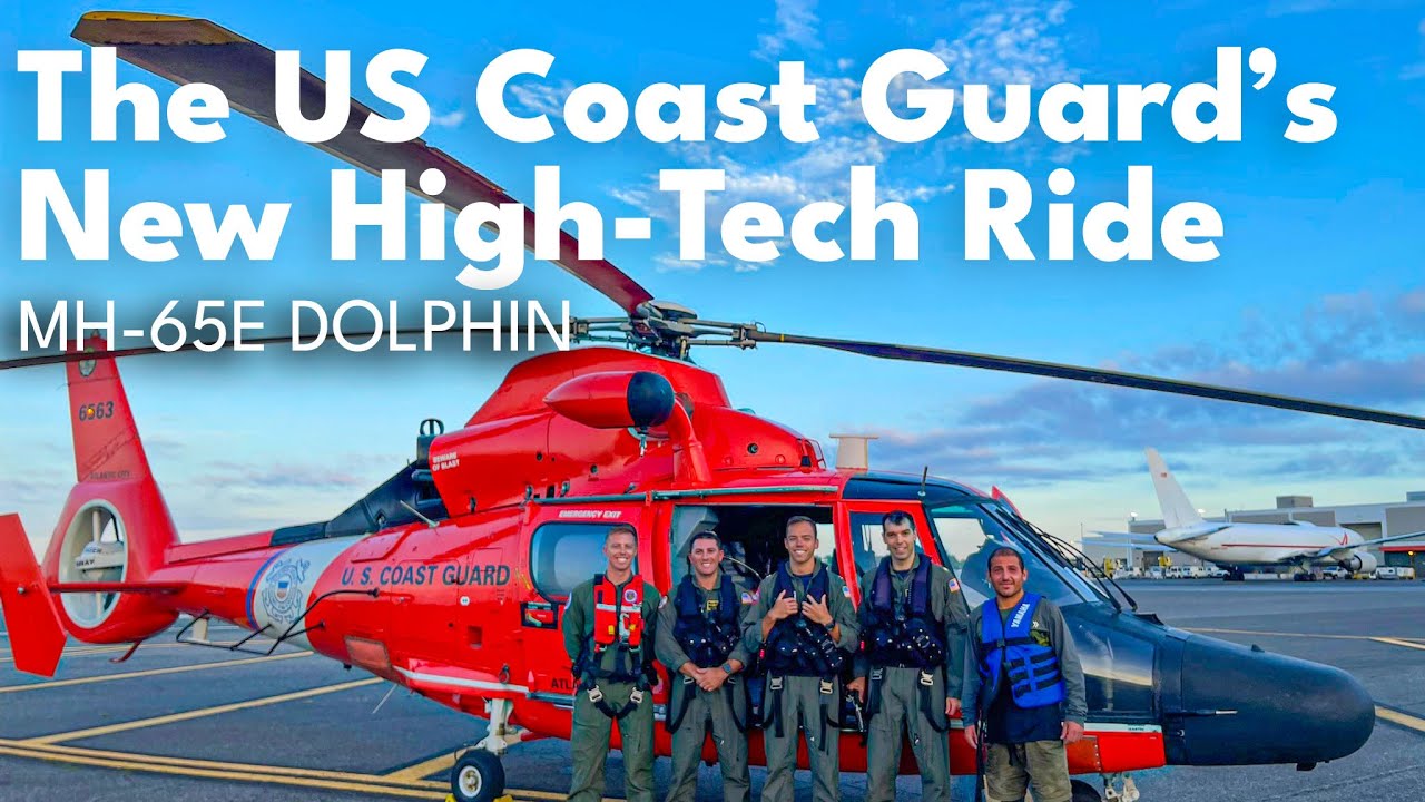 The US Coast Guard's New Helicopter Hits the Skies | MH-65E Dolphin | USCGAS Atlantic City
