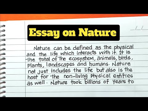 Essay on Nature || Nature Essay writing in English || Essay on nature in English