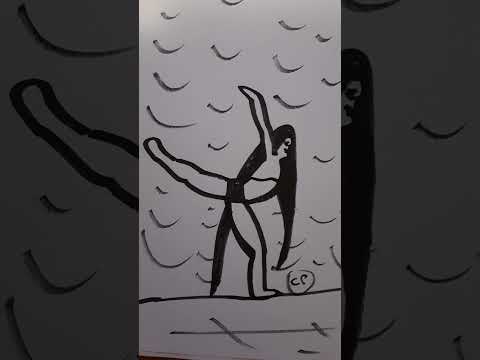 "The Dancer With The Hair" Drawing by Cotswold Artist Chris Ponton#art#artist