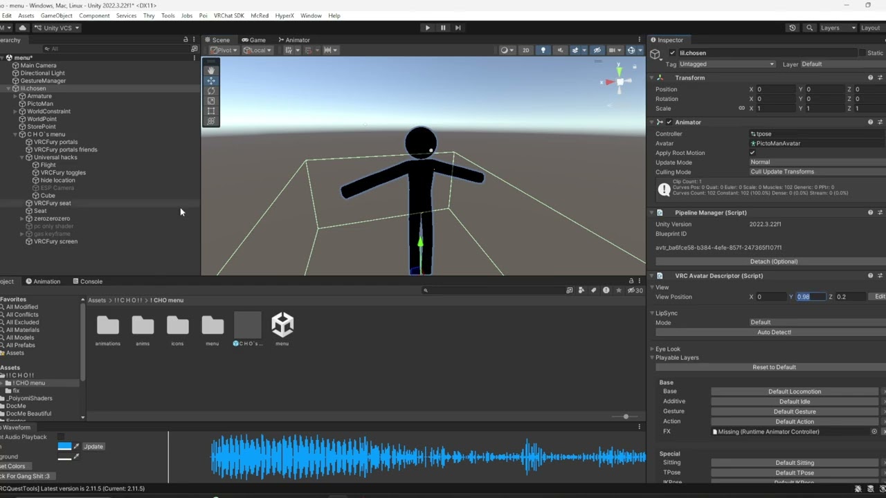 CHO`s menu VRChat avatar client for free