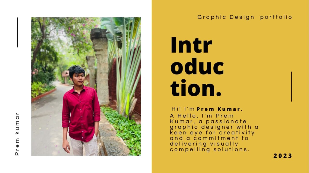 Portfolio of a Graphic Designer | Prem Kumar |