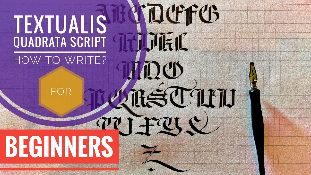 GOTHIC CALLIGRAPHY LETTERS FOR BEGINNERS | Calligraphy By Priyansh