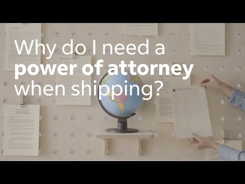 What is power of attorney (POA) when shipping?