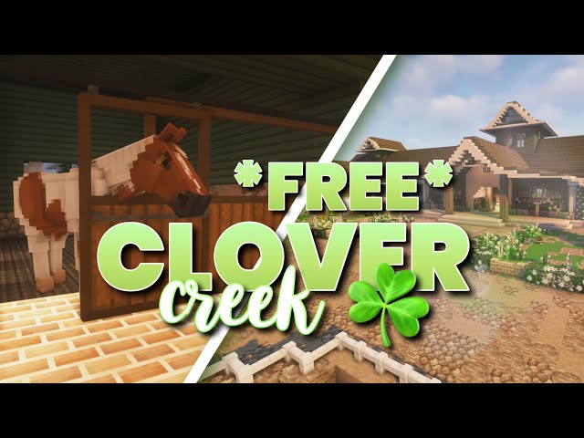 Clover Creek (FREE 1.18.2 Minecraft Horse/Farm Property) Minecraft Map