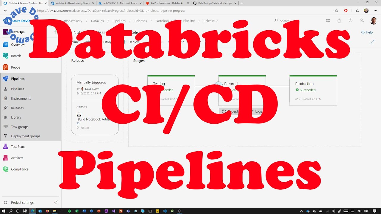DataOps 3 - Databricks Code Promotion using DevOps CI/CD