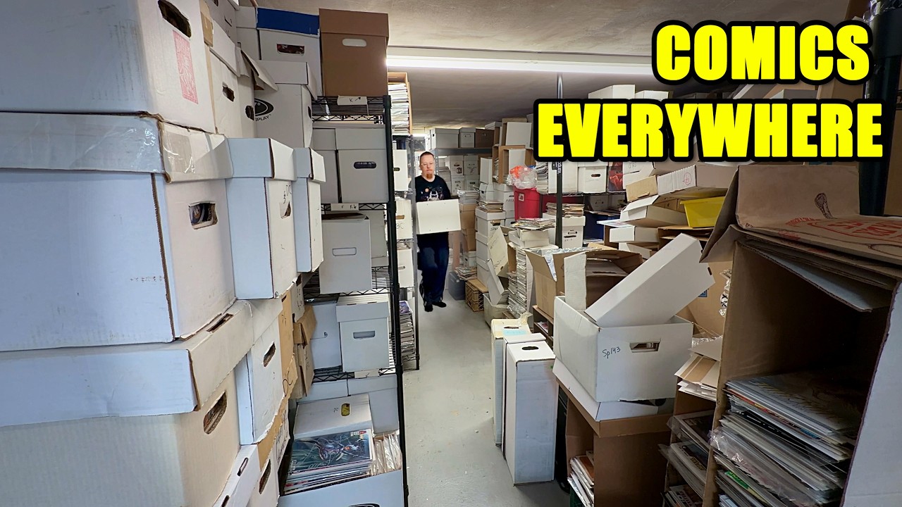 This Comic Book Basement Is Overflowing With Comics… What Did I Find?