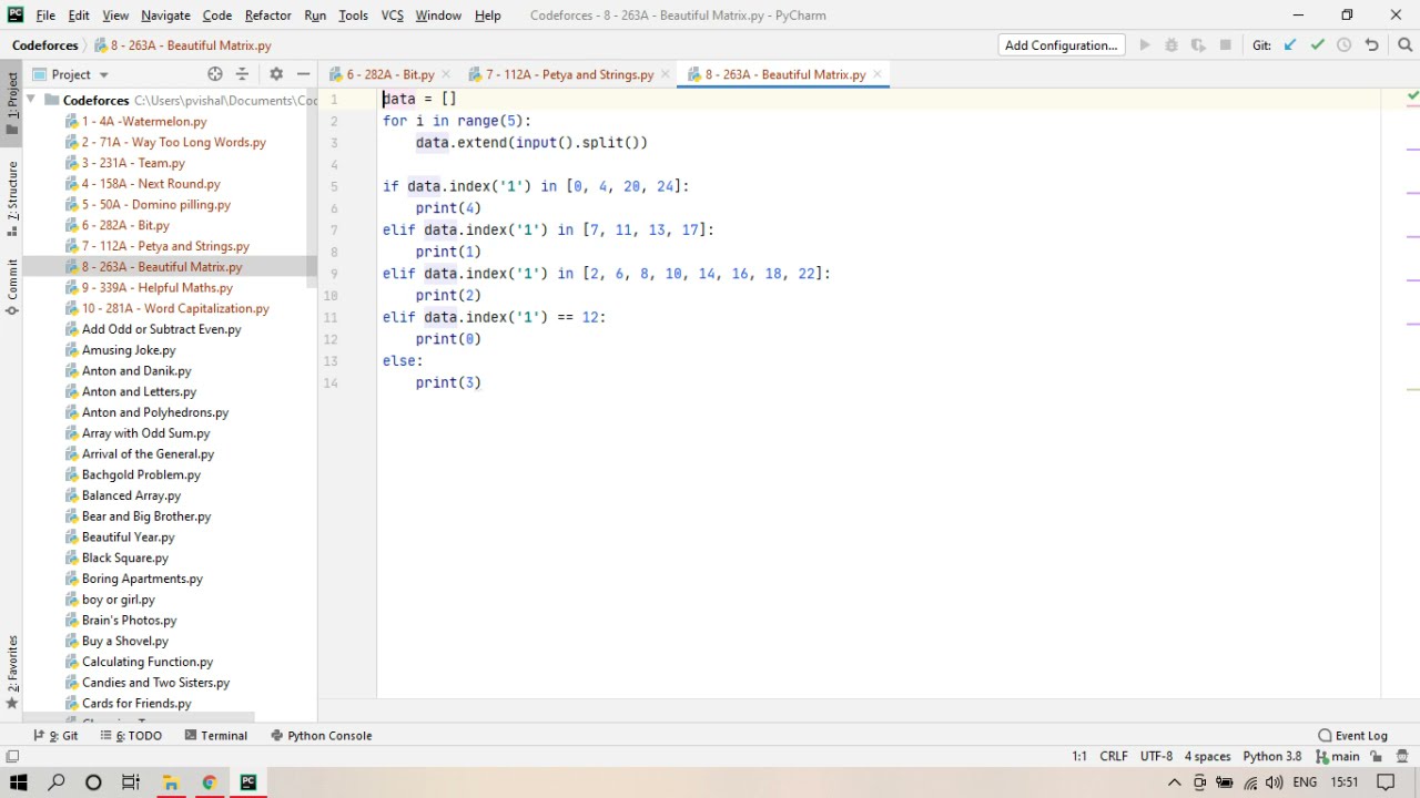 Codeforces Problems | Python Solution | Part 1