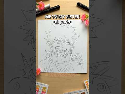 Drawing Bakugo from My Hero Academia!π₯ #bakugou #mha #bnha #myheroacademia #shorts #animeart