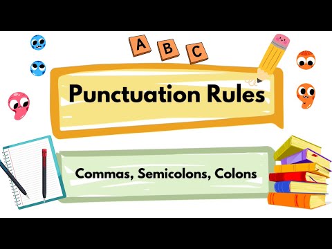 Punctuation Rules | Comma, Semicolons, Colons | English Grammar | English Course