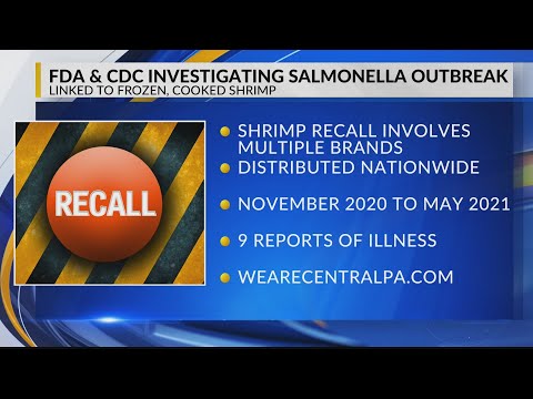Frozen shrimp products recalled after Salmonella outbreak
