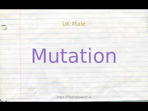 How to pronounce mutation