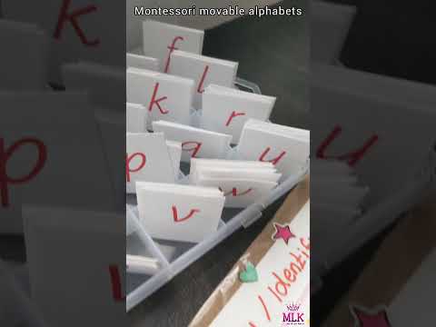 DIY Montessori movable alphabets