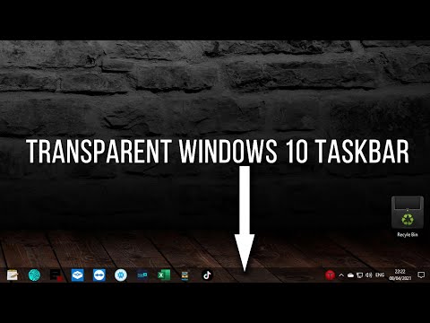 Transparent Windows 10 Taskbar is back!