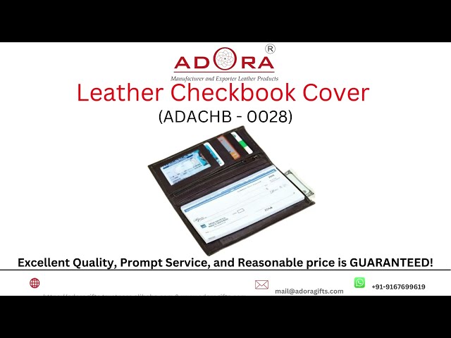 Checkbook Cover - High Quality PU Leather Check Book Holder ...