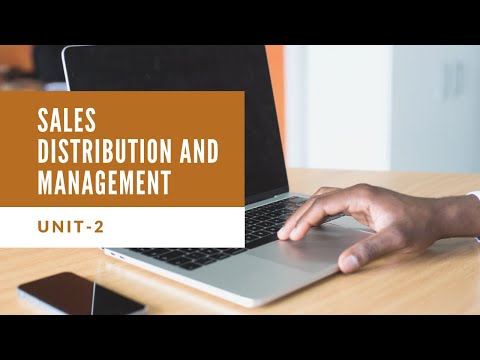 Sales and distribution management notes ||UNIT-2|| MBA