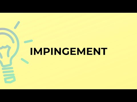 What is the meaning of the word IMPINGEMENT?