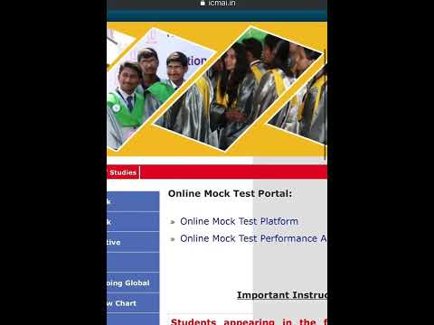 How to find Online mock test portal #cma #june2022 #mocktest #cmaexam