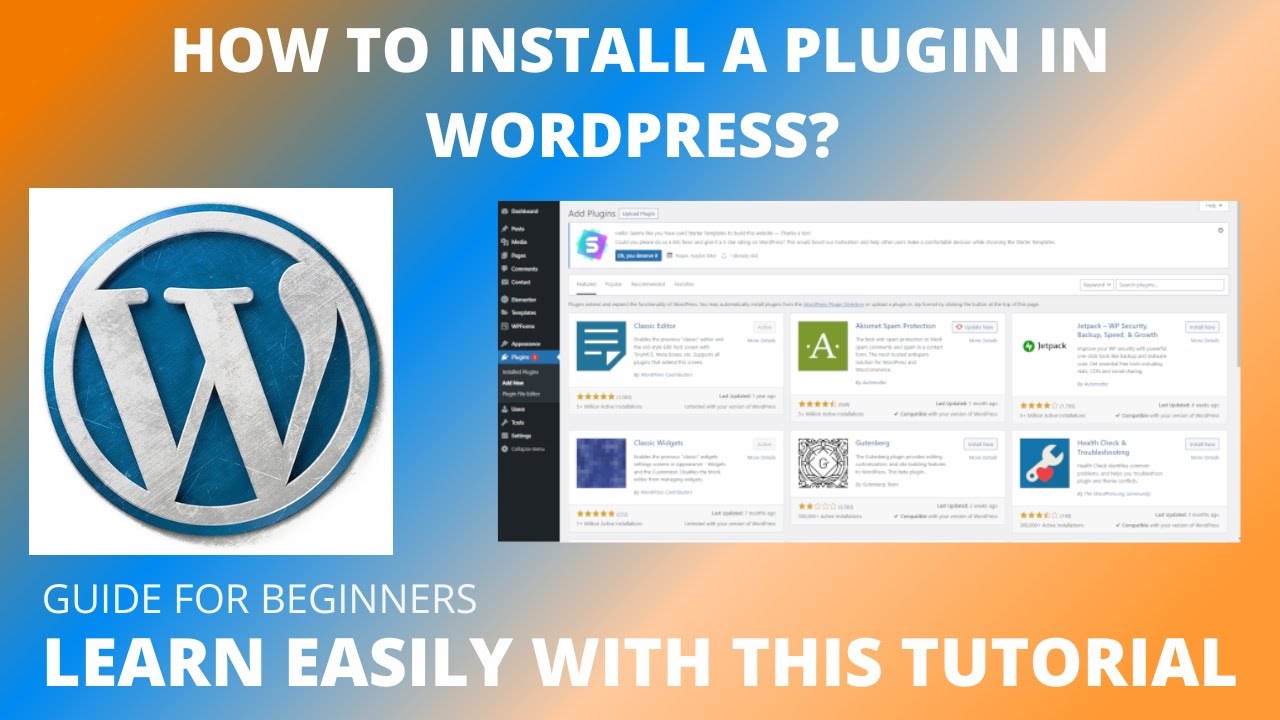 how to install plugin in wordpress | wordpress tutorial to install plugin