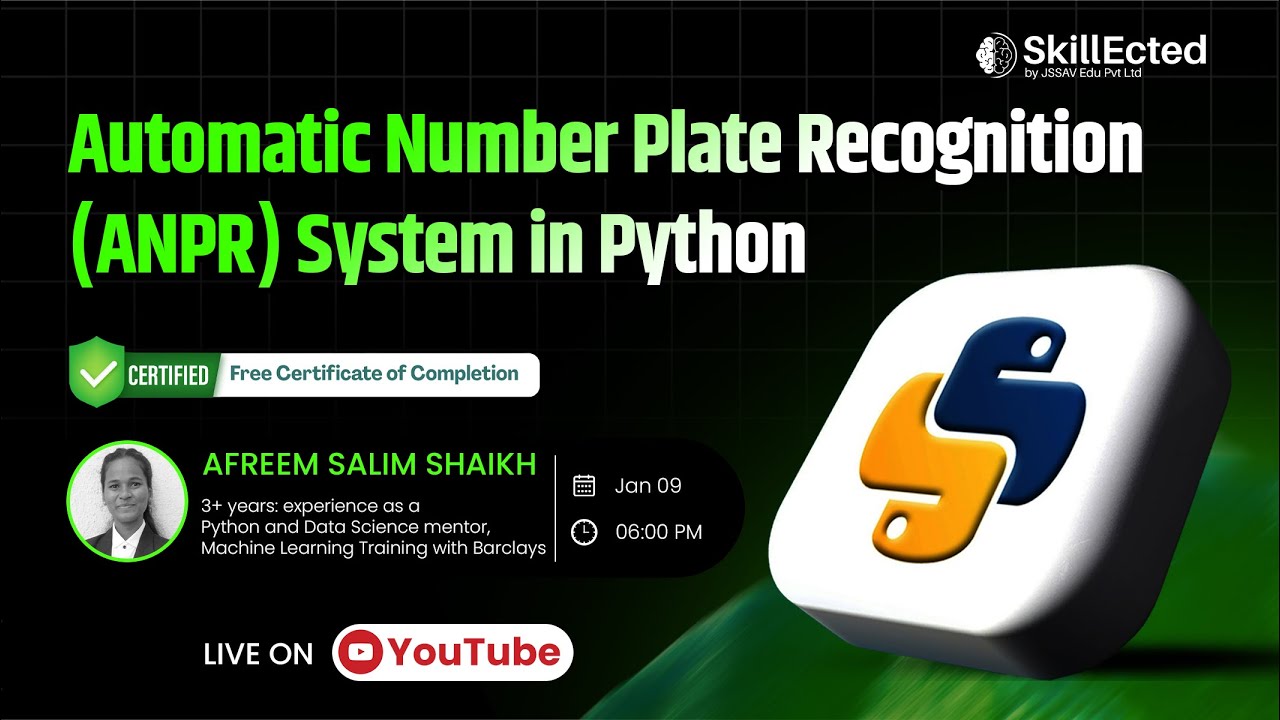 AI Project Bootcamp: Automatic Number Plate Recognition (ANPR) System in Python
