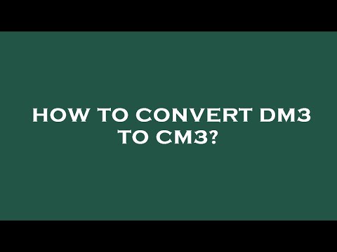 How to convert dm3 to cm3?