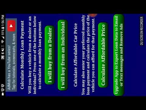 Auto Car Loan Payment Calculator Free - Demo