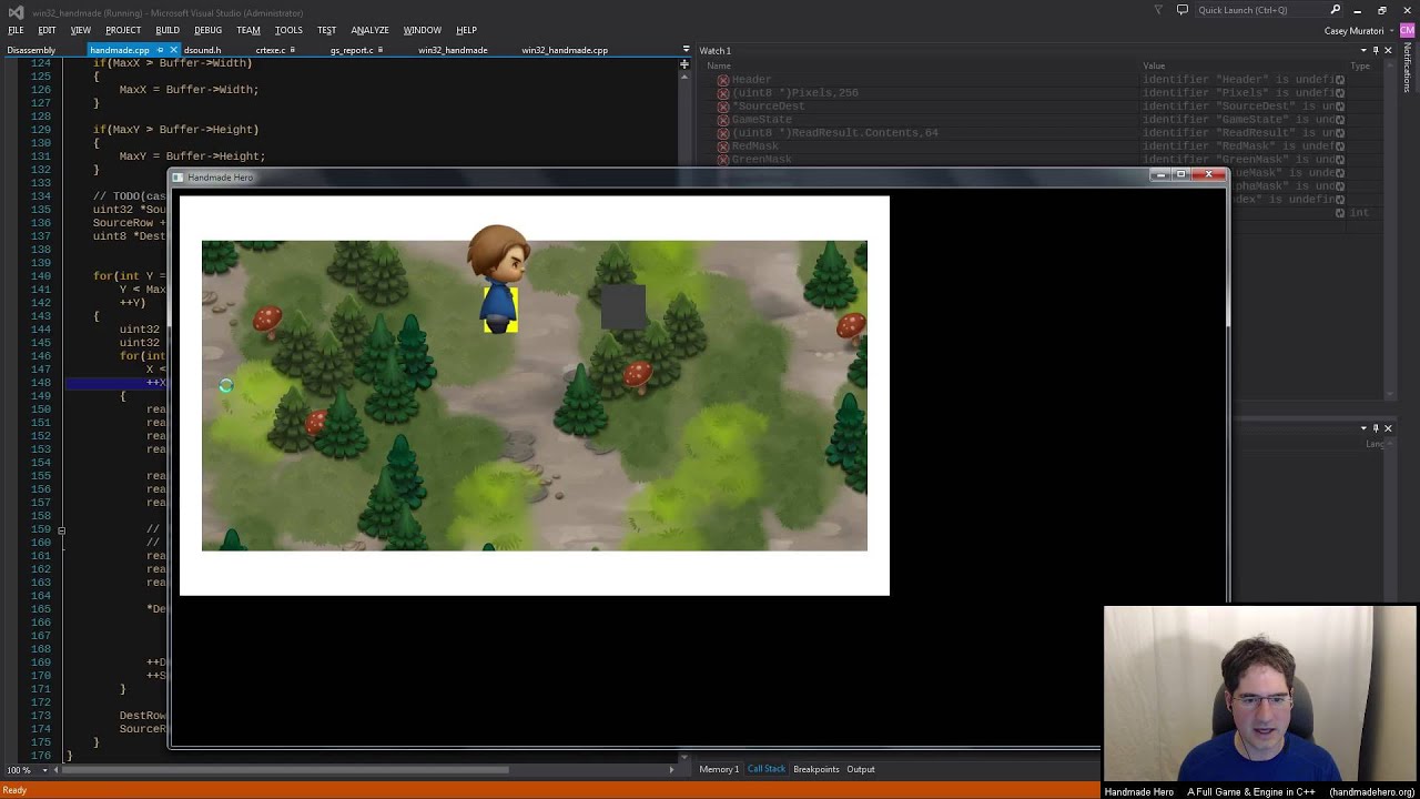 Handmade Hero Day 039 - Basic Bitmap Rendering Cleanup