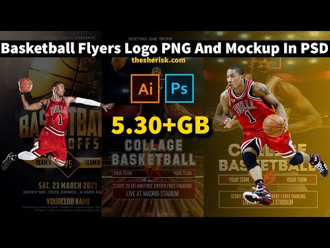 Basketball Flyer Design And Logo Download In PSD Files |Sheri Sk|