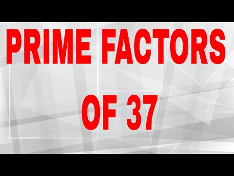 Prime factors of 37