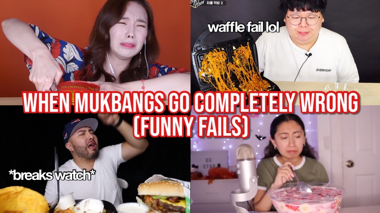 when mukbangs go COMPLETELY WRONG (funny fails)