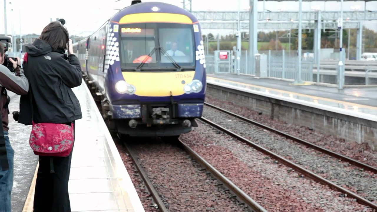 The opening of the new Bathgate train station