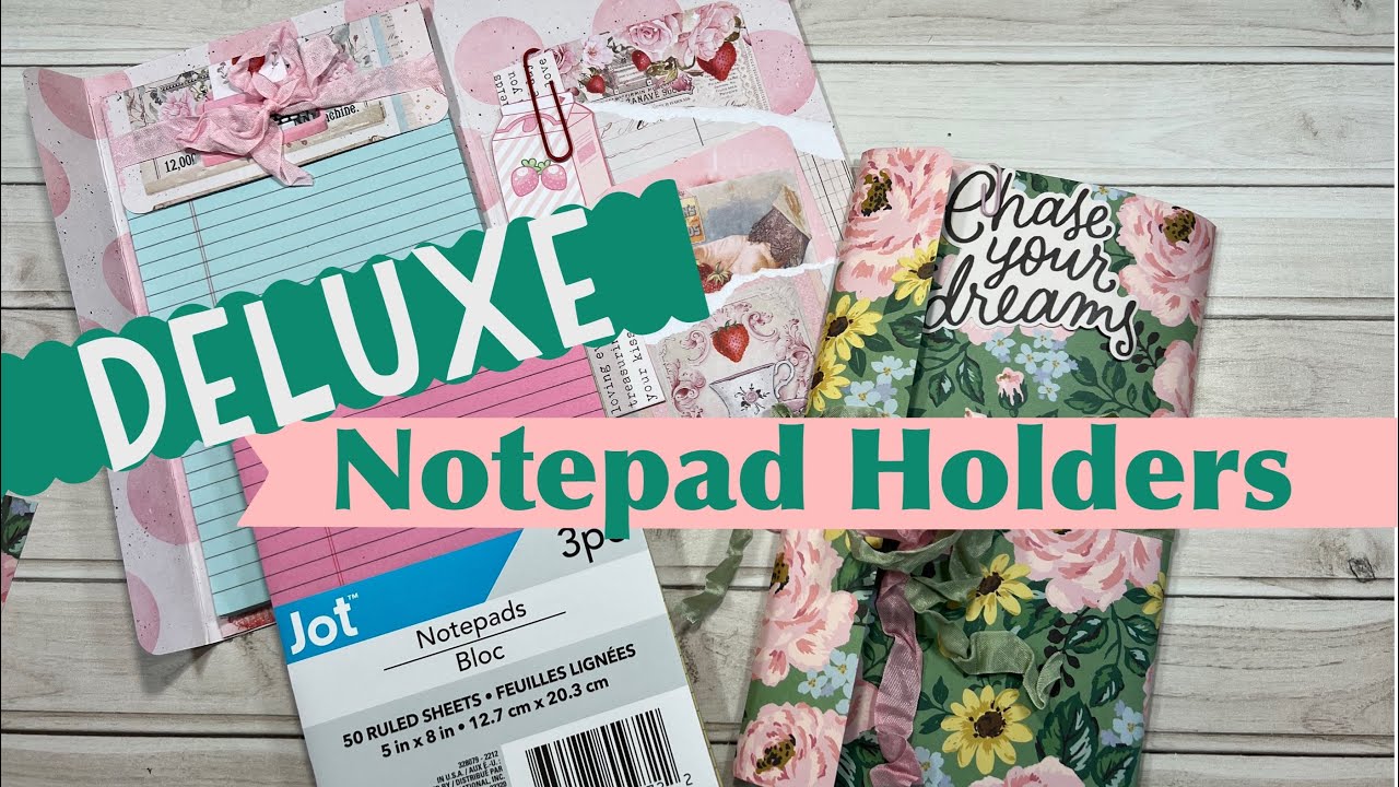 Deluxe Pocket Notepad Holders ✨ Using Dollar Tree Notepads | TUTORIAL