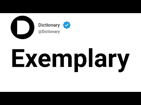 Exemplary Meaning In English