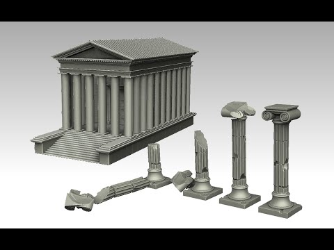 🕍 Roman Temple Builder・ 3D File for 3D printing・Cults