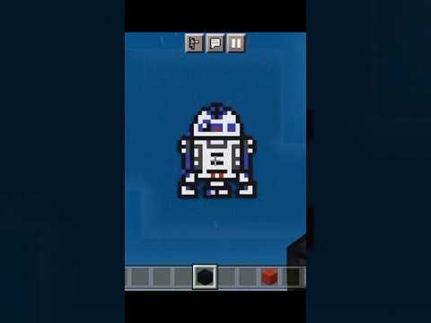 Robot Pixelart In Minecraft Pe