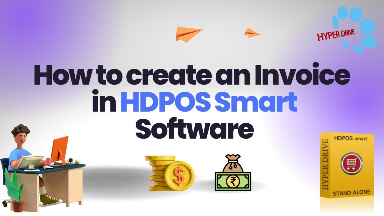 How to create an Invoice in HDPOS Smart Software | Billing software