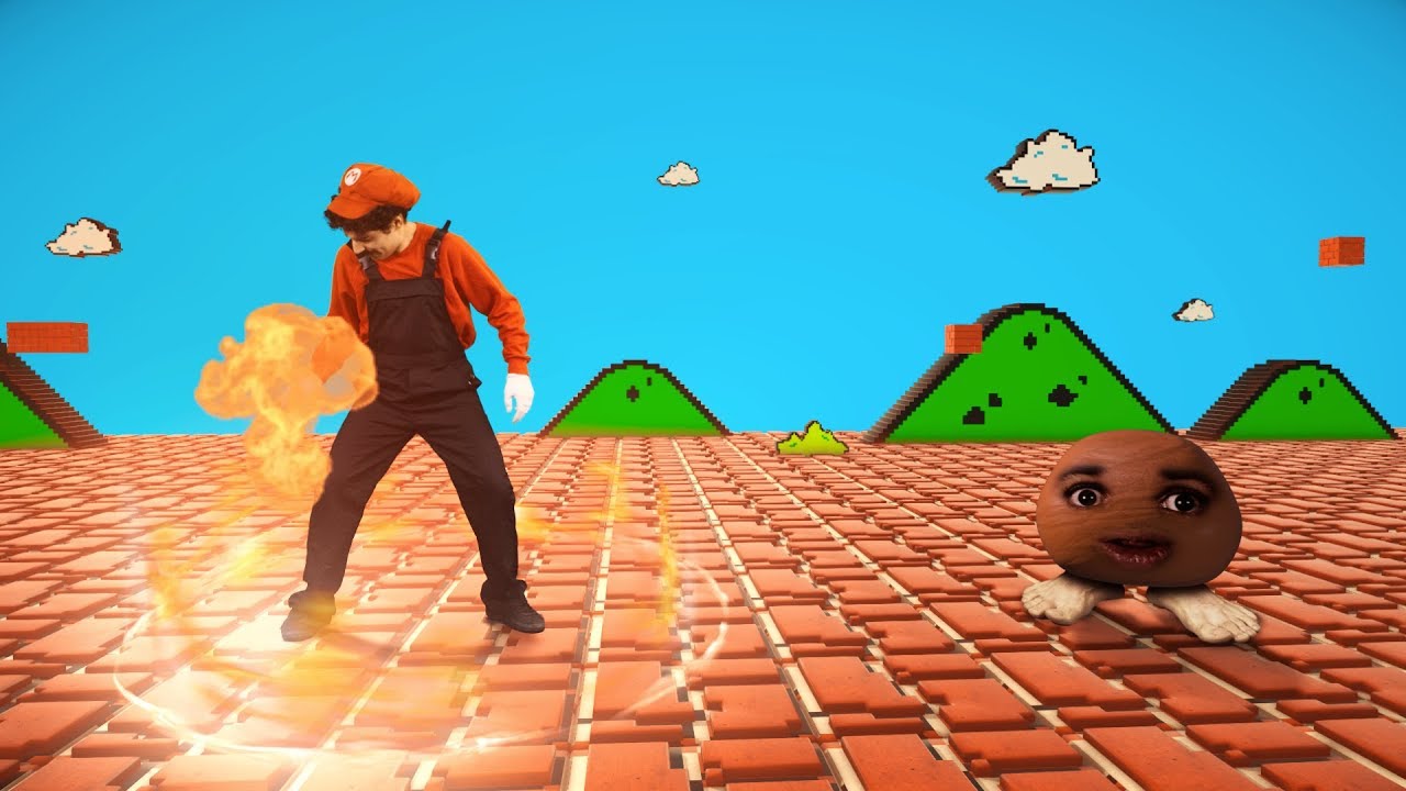 Super Mario Fireball vs Goomba - LokmanVideo