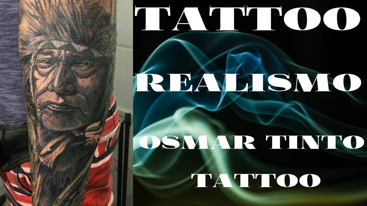 TATUAGEM INDIO REALISMO (CANAL OSMAR TINTO TATTOO)