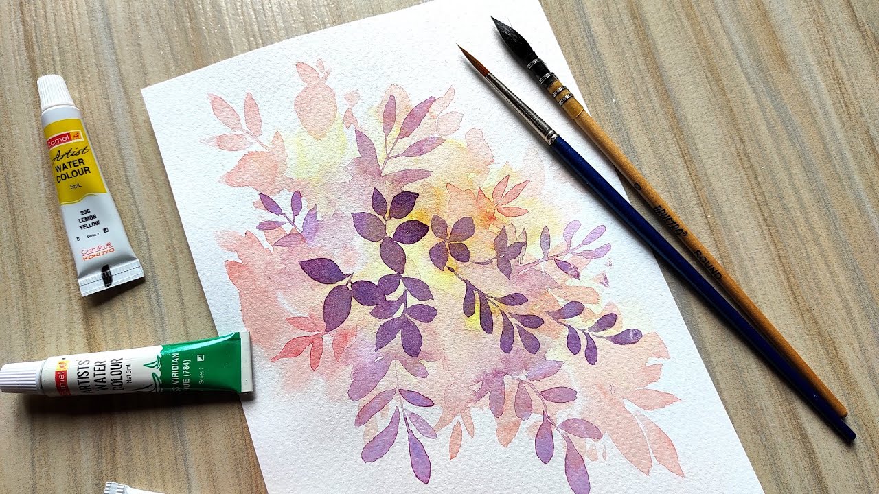 Loose Watercolor Flowers | Practice for Beginners | Easy and Quick