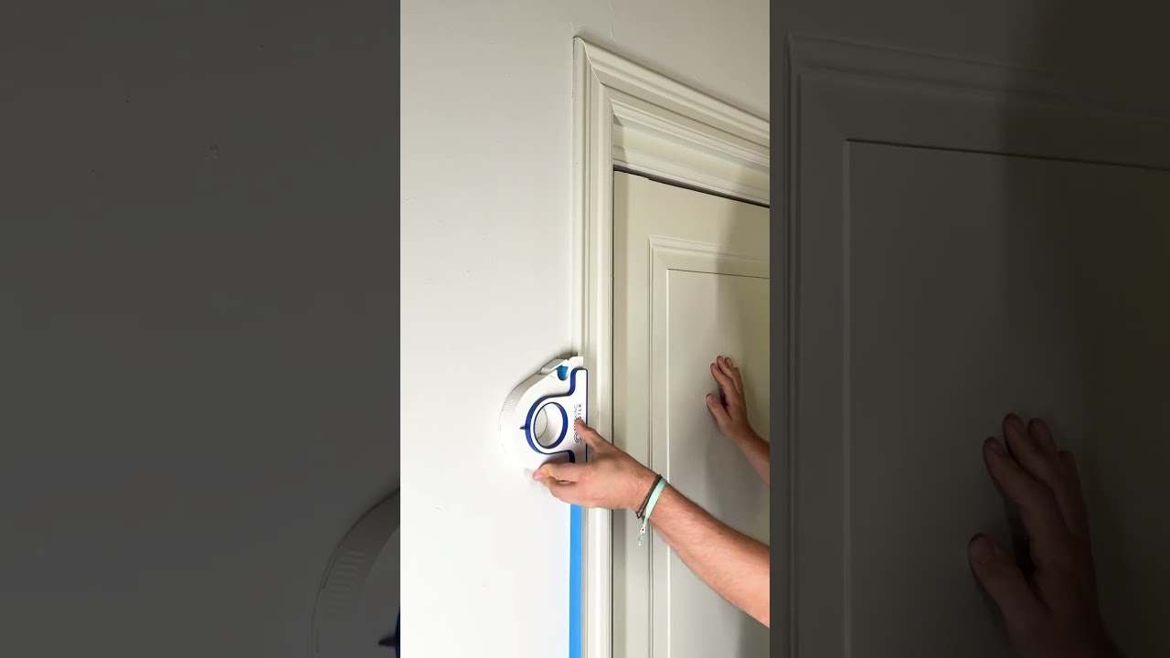 The tape dispenser for the straightest paint lines! #diy #home #painting #tools