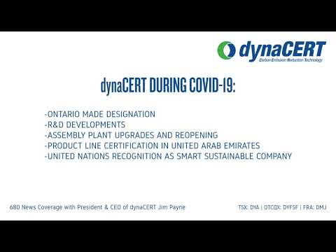 dynaCERT during COVID-19: 680 News Coverage with President & CEO of ...